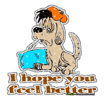 Sick Dog I Hope You Feel Better Sticker for iOS & Android | GIPHY