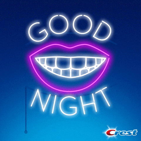 Good Night Smile GIF by Crest - Find & Share on GIPHY