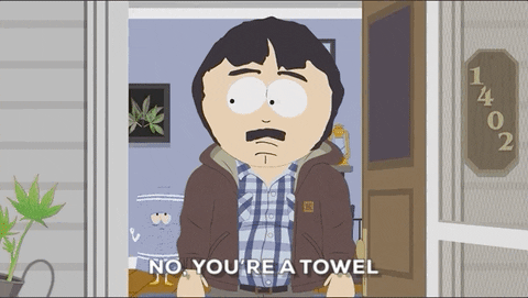 Randy Marsh Towel GIF by South Park - Find & Share on GIPHY