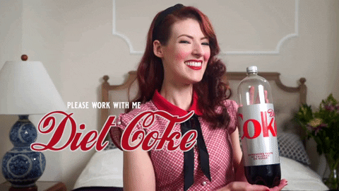 Diet Coke Jessica Kellgren Fozard GIF - Find & Share on GIPHY
