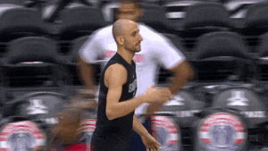 Manu Ginobili Player-Fan Interaction GIF by NBA - Find & Share on GIPHY