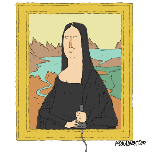 Mona Lisa Art GIF by Animation Domination High-Def - Find & Share on GIPHY