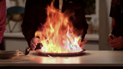 Flaming Al Roker GIF by Hallmark Movies & Mysteries - Find & Share on GIPHY