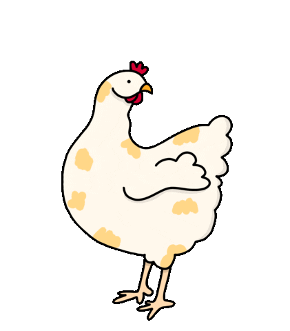 Vegan Chicken Sticker by Idil Keysan for iOS & Android | GIPHY