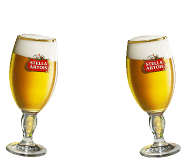 Beer Cheers Sticker by Stella Artos for iOS & Android | GIPHY