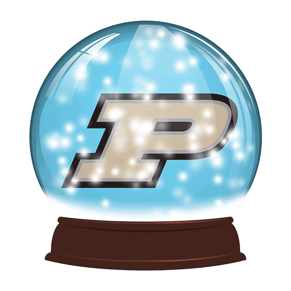 Black And Gold Snow Sticker by Purdue University for iOS & Android | GIPHY