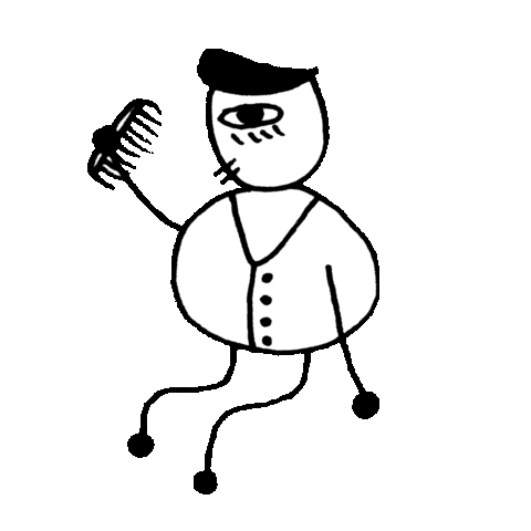 Hair Comb Sticker by MIUN for iOS & Android | GIPHY