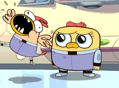 Scared Chicken GIFs - Get the best GIF on GIPHY