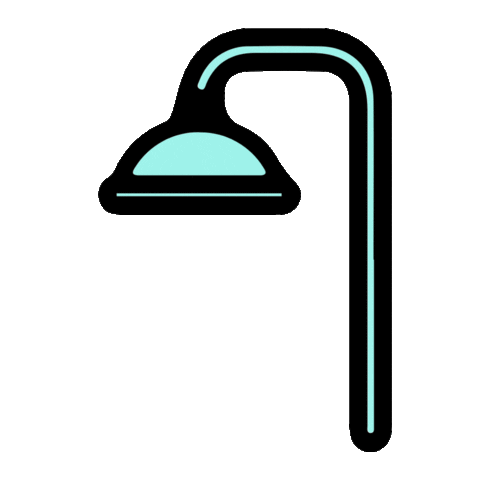 Water Shower Sticker by clever carbon for iOS & Android | GIPHY