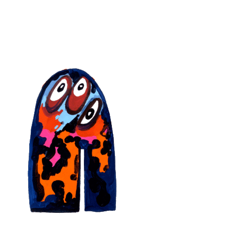 Angry Art Sticker by Bas Kosters for iOS & Android | GIPHY