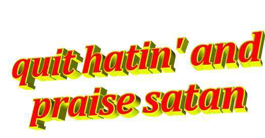 Satan Praise Sticker by AnimatedText for iOS & Android | GIPHY