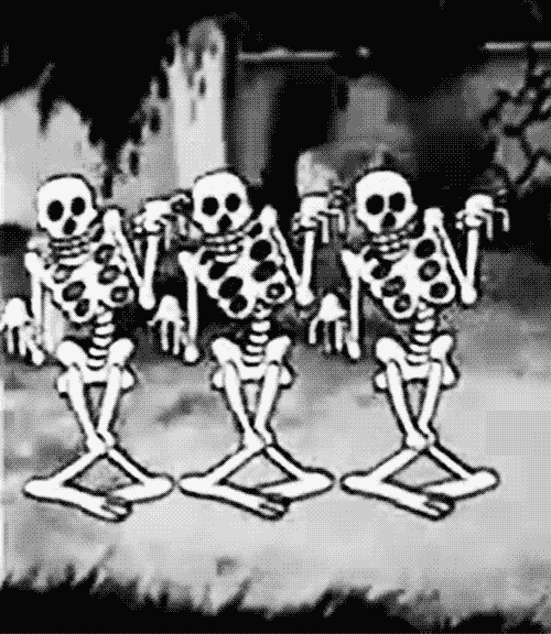 Warner Bros Skeletons GIF by hoppip - Find & Share on GIPHY