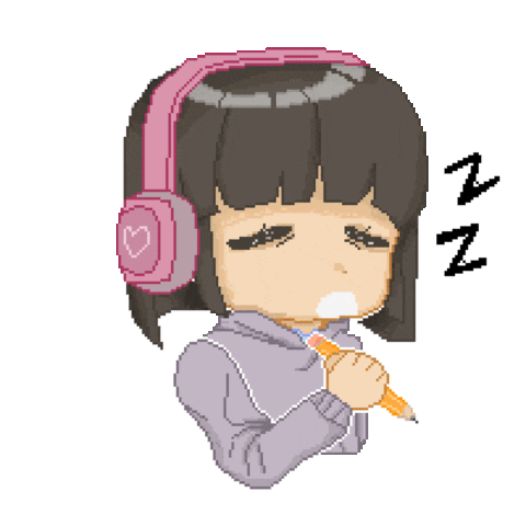 Tired Pixel Sticker by Bananelly for iOS & Android | GIPHY