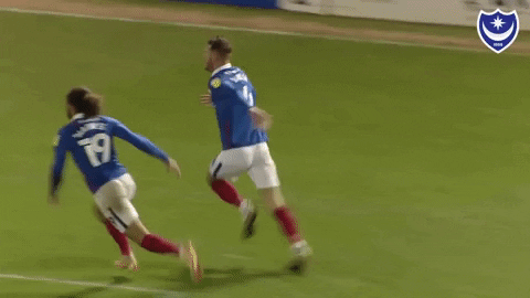 Slide Knee GIF by Portsmouth Football Club - Find & Share on GIPHY