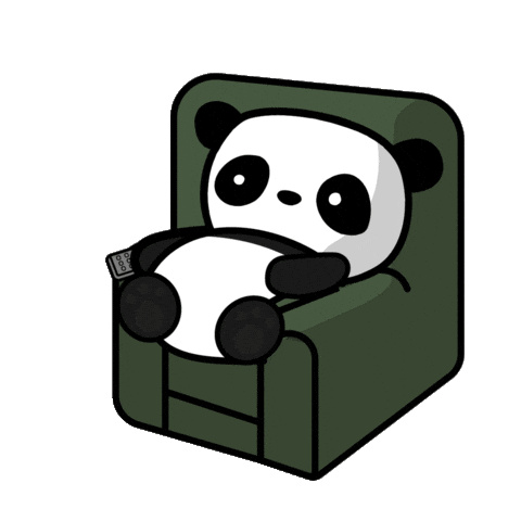 Sleepy Living Room Sticker by The Cheeky Panda for iOS & Android | GIPHY