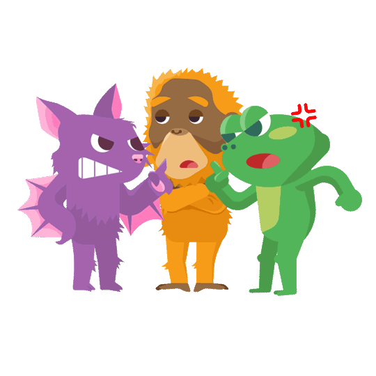 Best Friends Fighting Sticker for iOS & Android | GIPHY