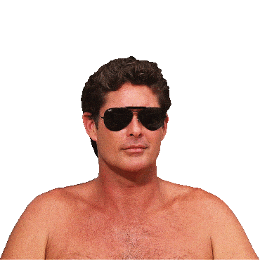 David Hasselhoff Smile Sticker by Baywatch for iOS & Android | GIPHY