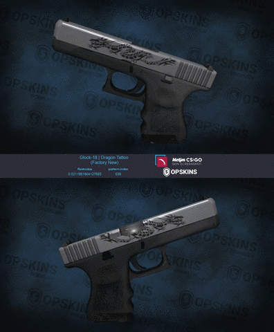 [Discussion] TIL: Dragon image on glock Dragon Tattoo skin changes ...