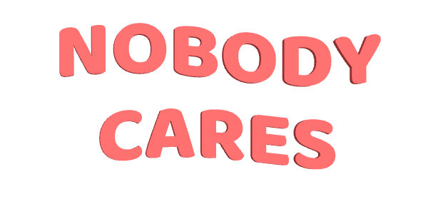 Nobody Cares Sticker by Justin for iOS & Android | GIPHY