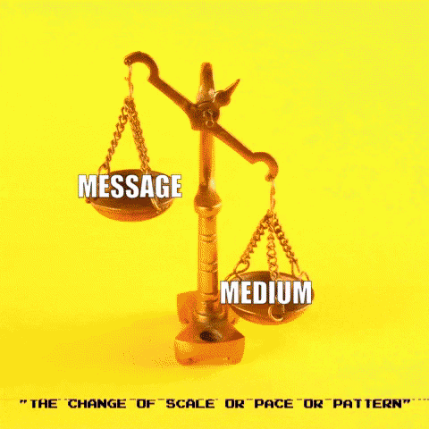THE MEDIUM IS THE MESSAGE. – MITCHELL GIBSON
