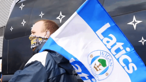 Flag Latics GIF by Wigan Athletic - Find & Share on GIPHY