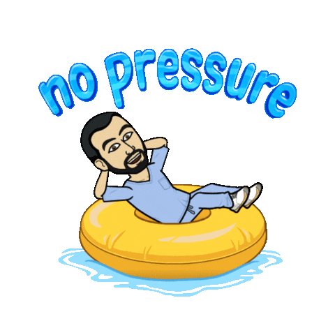 No Pressure Relax Sticker by Endobariatric for iOS & Android | GIPHY