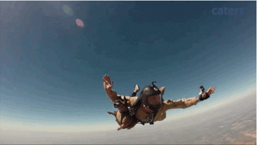 Skydiving GIF - Find & Share on GIPHY