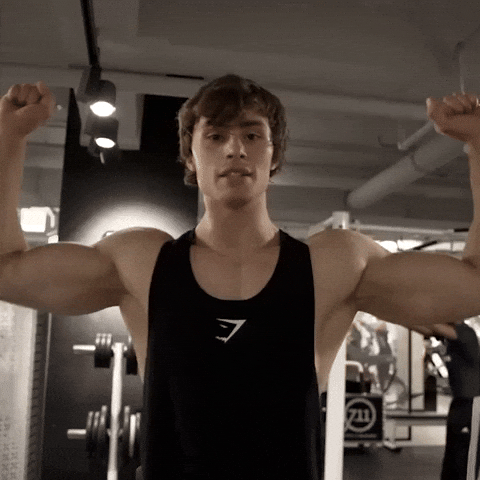 Flex Muscles GIF by Gymshark - Find & Share on GIPHY