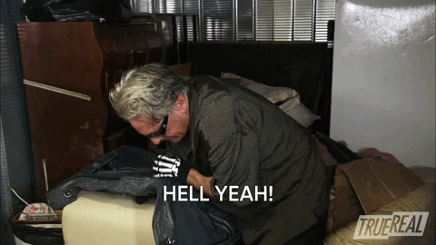 Bidding Storage Wars GIF by TrueReal - Find & Share on GIPHY