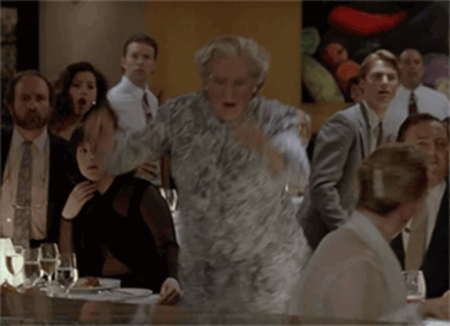 Mrs Doubtfire GIF - Find & Share on GIPHY