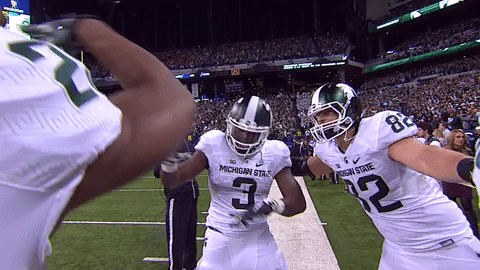 Celebrate College Football GIF by Michigan State Football - Find ...