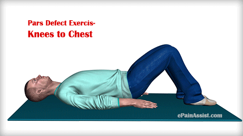 Knees To Chest Pars Defect Exercise GIF by ePainAssist - Find & Share ...