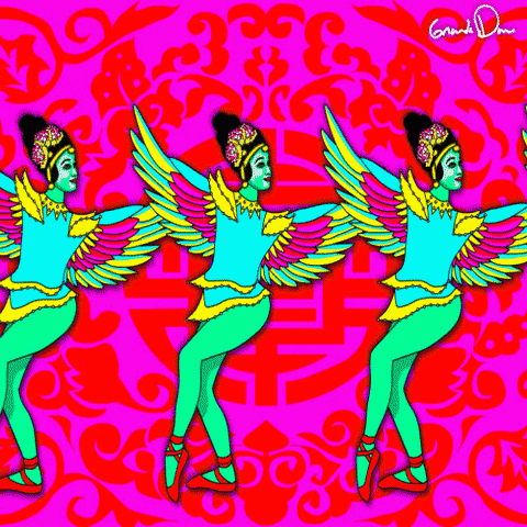 Ballet Psychedelic Art GIF by Grande Dame - Find & Share on GIPHY