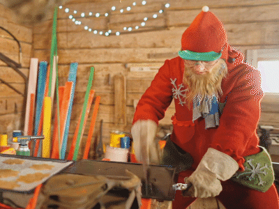 Santa Claus Office Christmas GIF by The Elves! - Find & Share on GIPHY