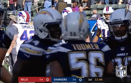 Los Angeles Chargers Football GIF by NFL - Find & Share on GIPHY