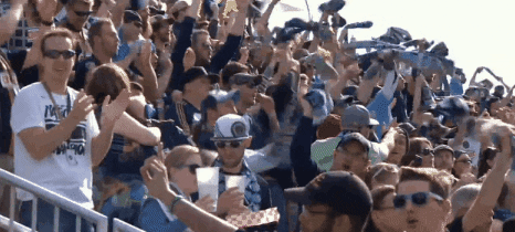 Fans Cheering GIF by Philadelphia Union - Find & Share on GIPHY
