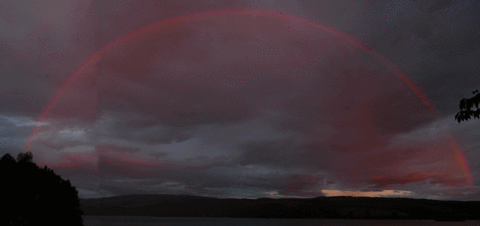 🔥🔥10pm blood red rainbow🔥🔥 Pic from r/mildlyinteresting : r ...