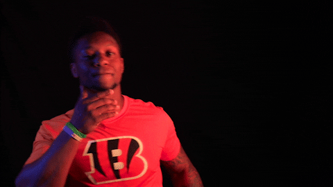 Joe Mixon Face Rub GIF by NFL - Find & Share on GIPHY