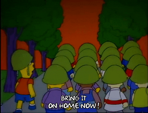 Season 1 Army GIF by The Simpsons - Find & Share on GIPHY