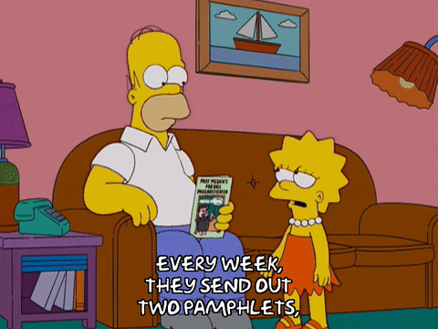 Homer Simpson Reading GIF - Find & Share on GIPHY