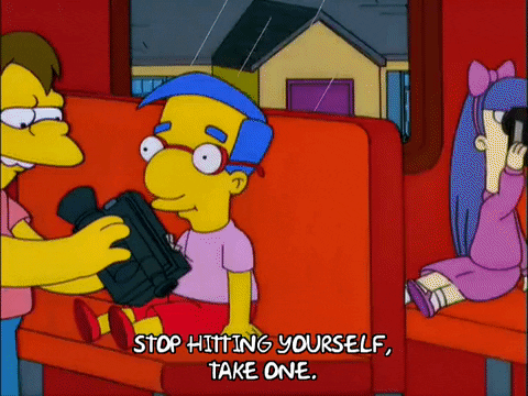 When you get kicked so hard in the head, you punch yourself in the face ...