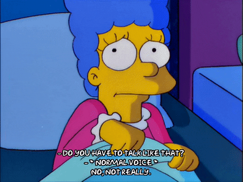 Homer Simpson Scared Marge GIF - Find & Share on GIPHY