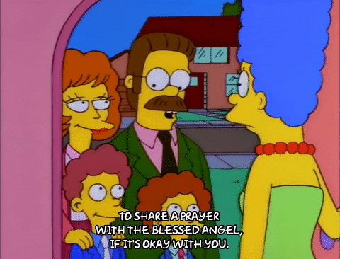 Marge Simpson Todd Flanders GIF - Find & Share on GIPHY