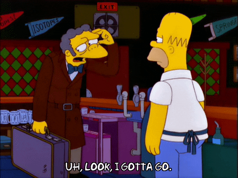 Homer Simpson Goodbye GIF - Find & Share on GIPHY