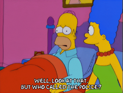 Scared Homer Simpson GIF - Find & Share on GIPHY