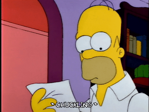 Homer Simpson Reading GIF - Find & Share on GIPHY