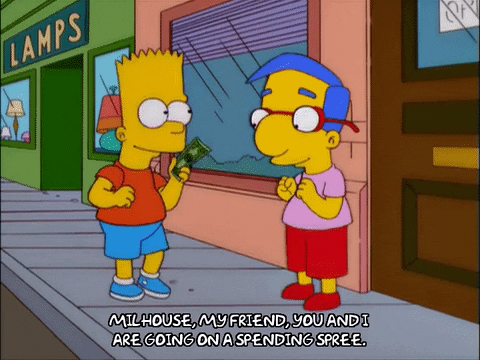 Bart Simpson Millhouse Van Houten GIF - Find & Share on GIPHY