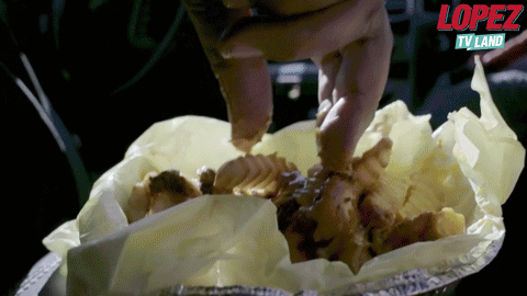 Tv Land Eating GIF by Lopez on TV Land - Find & Share on GIPHY