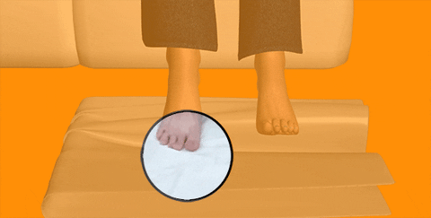 Towel Pickup Exercise For Top Of The Foot Pain GIF by ePainAssist ...