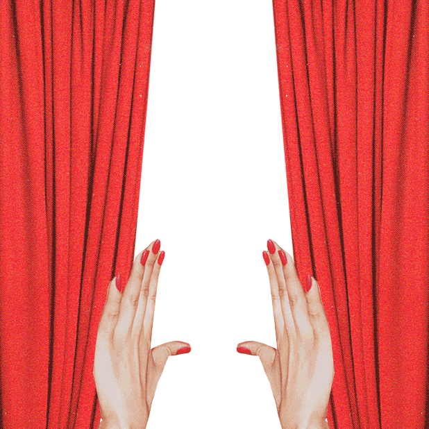 Red Carpet Reveal Sticker by Luca Mainini for iOS & Android | GIPHY